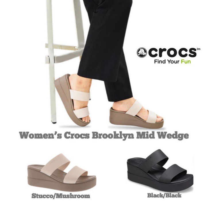 Crocs Brooklyn Mid Wedge / Sandal Wedges / Crocs Sandals / Crocs Women ...