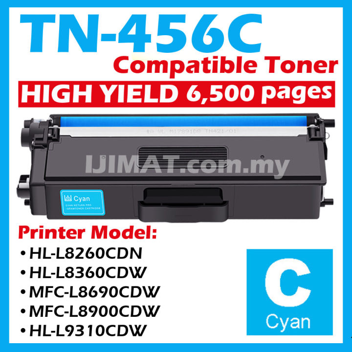 (CYAN) Compatible Laser Toner Cartridge TN456 TN-456 TN-456Bk / TN-456C ...