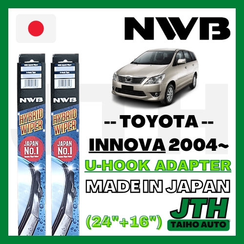 TAIHOAUTO NWB Wiper Set Toyota Innova 2004~ 24"+16" Wiper Innova Made In Japan | Lazada