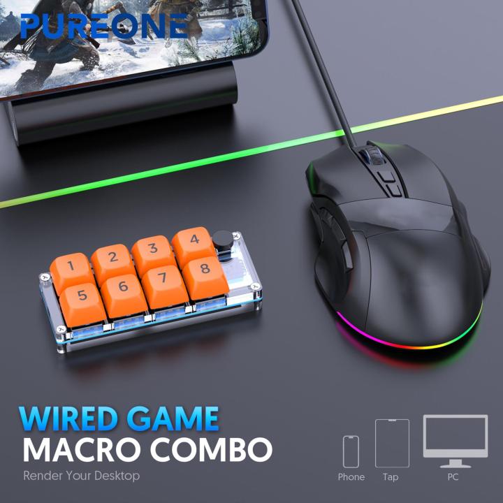 Pureone Macro Programmable Keyboard Hot-swap Mechanical Keyboard Rgb ... Pureone Macro Programmable Keyboard Hot-swap Mechanical Keyboard Rgb ...