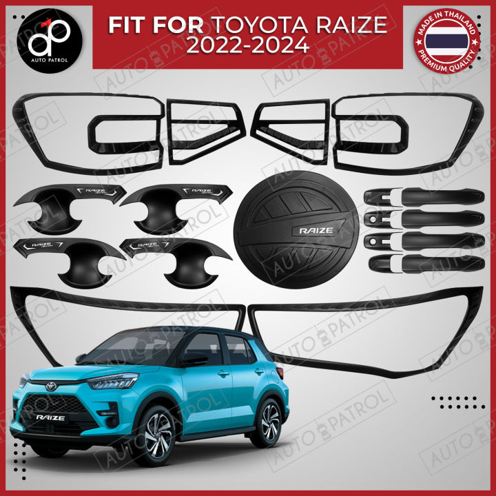 Toyota Raize 2022-2024 v1 Garnish Combo Set Black | Lazada PH