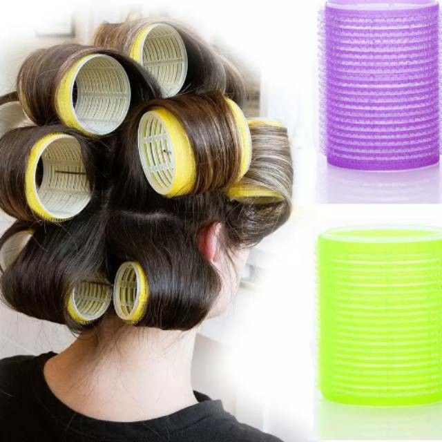 Roll Rambut Gulung Tempel Poni / Roll Poni Keriting Gelombang 3 cm 4 cm ...