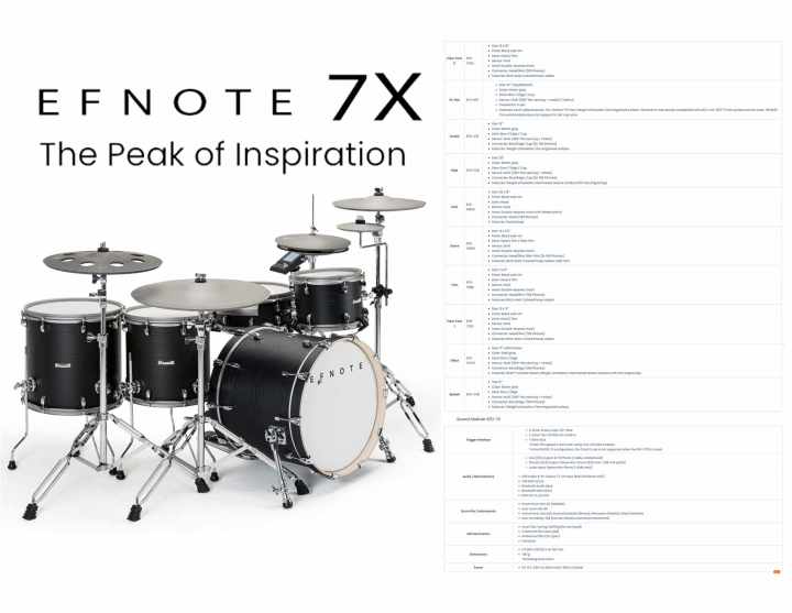 EFNOTE 7X ELECTRONIC DRUM KIT | Lazada PH