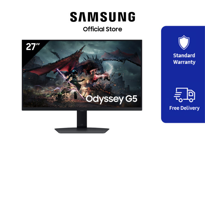 Samsung 27" Odyssey G5 G50D | IPS QHD | 180Hz Refresh Rate | AMD FreeSync™ Premium ...