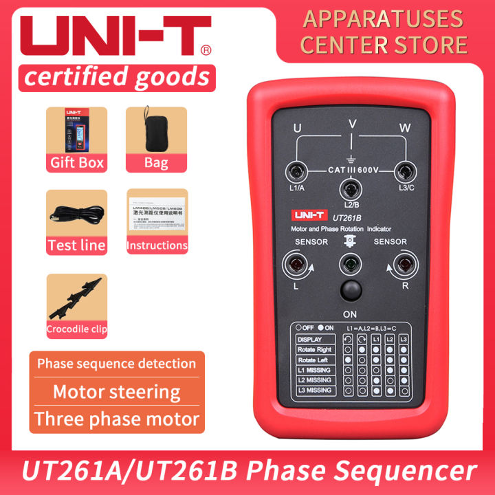 UNI-T UT261A/UT261B Phase Sequence Tester Lack Phase Meter Motor ...
