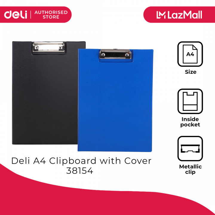 Deli File Organizer- A4 Clip Board with Cover 38154 | Lazada PH