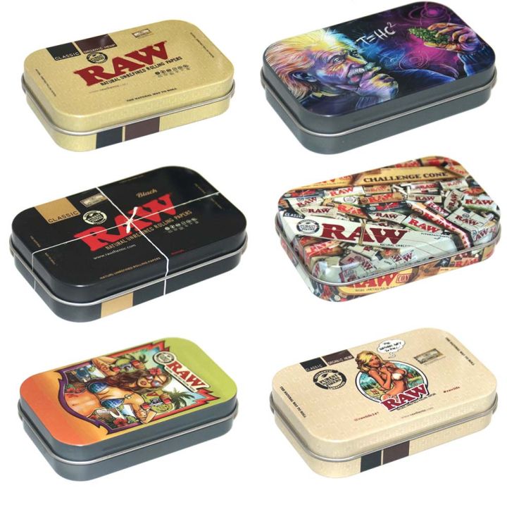 In Stock! 95mm Size Raw Fashion Tin Cone Storage Box Stash Box | Lazada