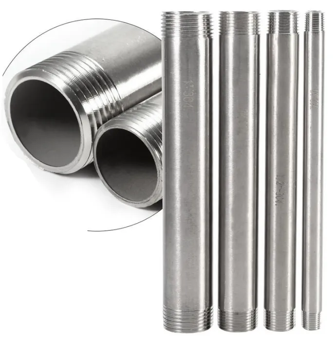 (13"~19") Stainless Steel Pipe SUS304 Short Pipe Male Threaded Pipe 1/2 ...