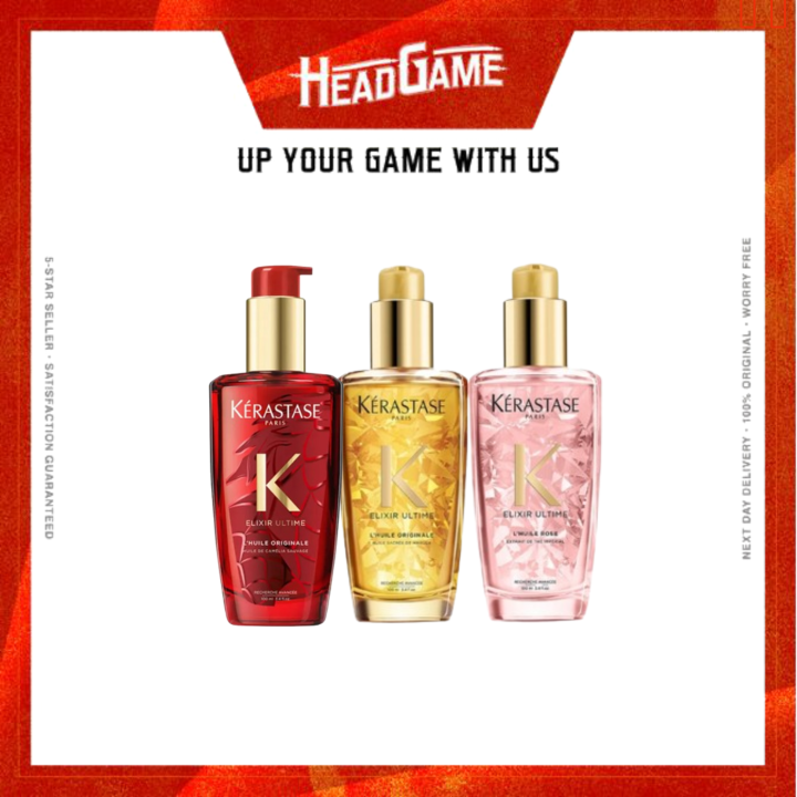 Kerastase Elixir Ultime L’Huile Originale Hair Oil Refill (75ml/100ml ...