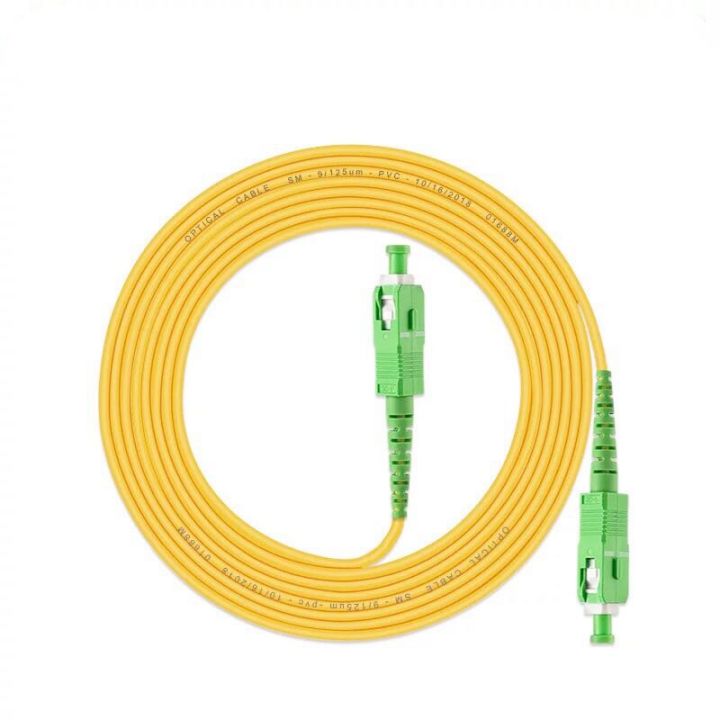 ZJW 3m / 5m / 10m SC/APC-SC/APC Simplex Single-mode Fiber Optic Cable ...
