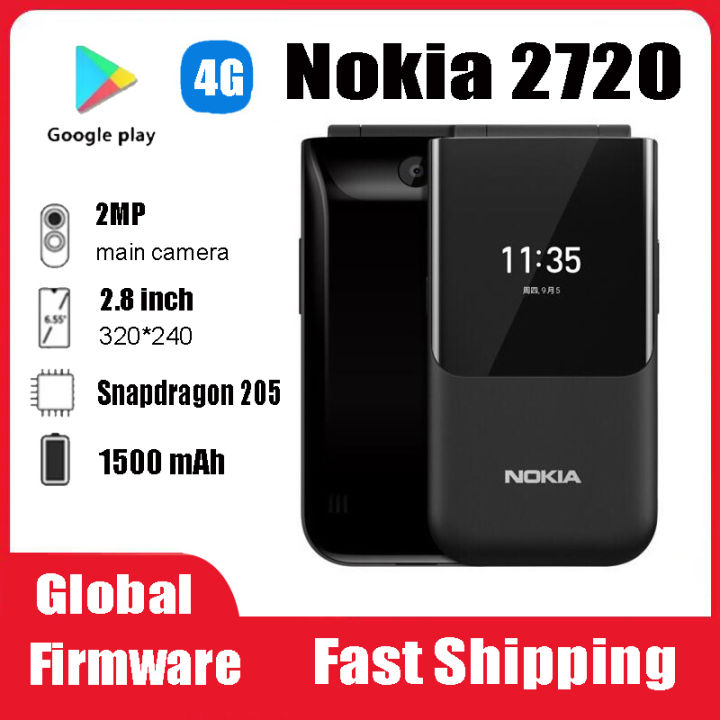 Nokia 2720 Phone 4G Qualcomm Snapdragon 205 Battery capacity 1500mAh 2. ...