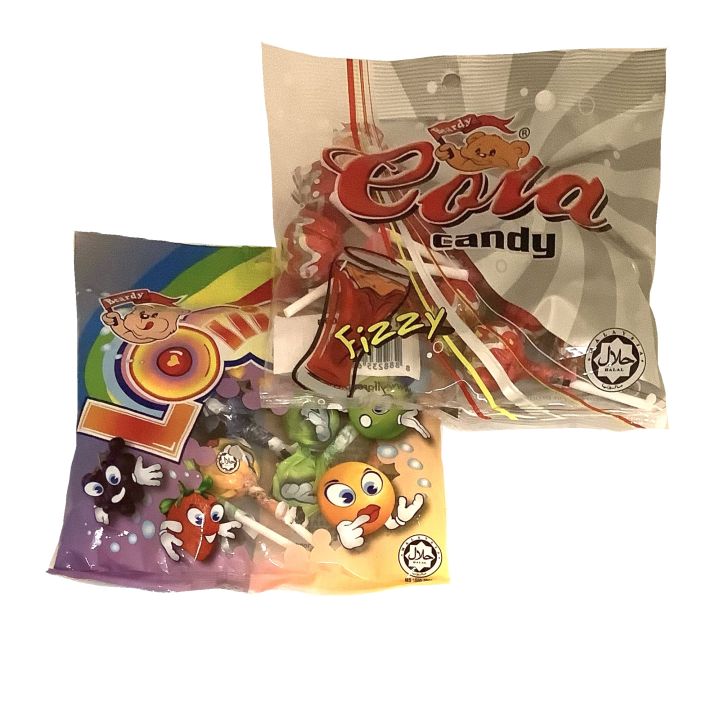 Beardy Fizzy Cola Candy & Lollipop 100g ( 10pcs ) | Lazada