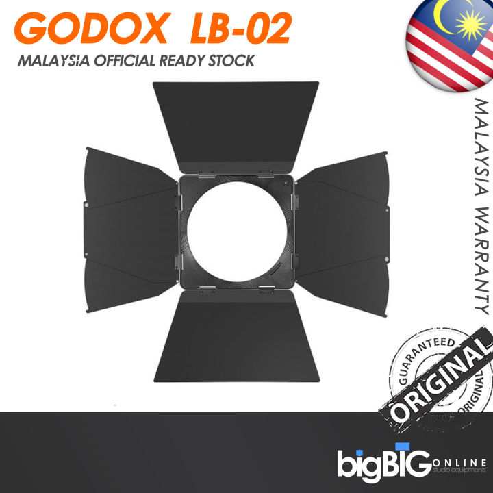 Godox LB-02 (10 Inch) LED Video Light Modifier Barn Door with Bowens ...