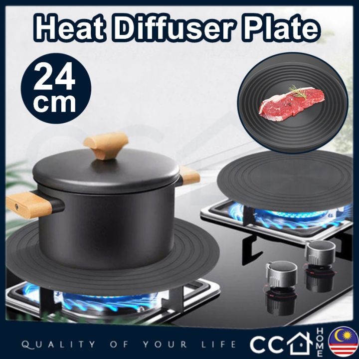 24cm 2in1 Heat Diffuser for Gas Stove Heat Conduction Plate Defrost ...