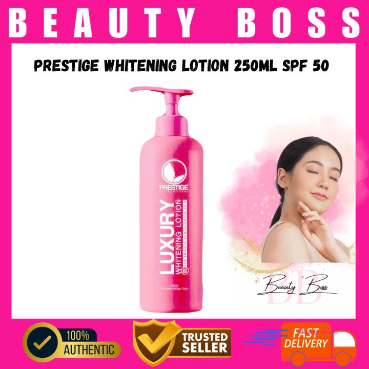 ORIGINAL PRESTIGE WHITENING LOTION 250ml WITH SPF 50 for smooth and glowing skin | Lazada PH