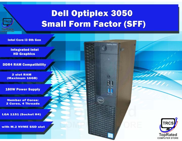Desktop Computer Core i3 6th Gen Dell Optiplex 3050/Dell Optiplex 3046 Small Form Factor(SFF ...