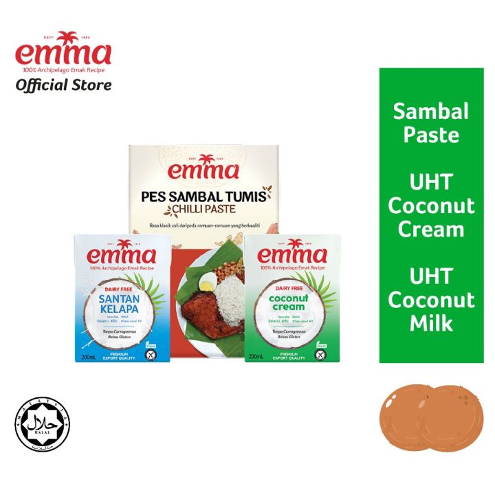 Set Pes Sambal Tumis, UHT Krim Kelapa, UHT Santan Kelapa, Chilli Paste ...