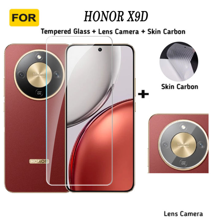 Honor X9d กระจกเทมเปอร์3in 1ปกป้องหน้าจอ S สำหรับ Honor X9d ปกป้องหน้า ...