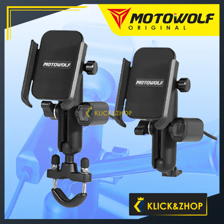 Motowolf Phone Holder V3 Anti-Shock Ball Joint Design | Lazada PH