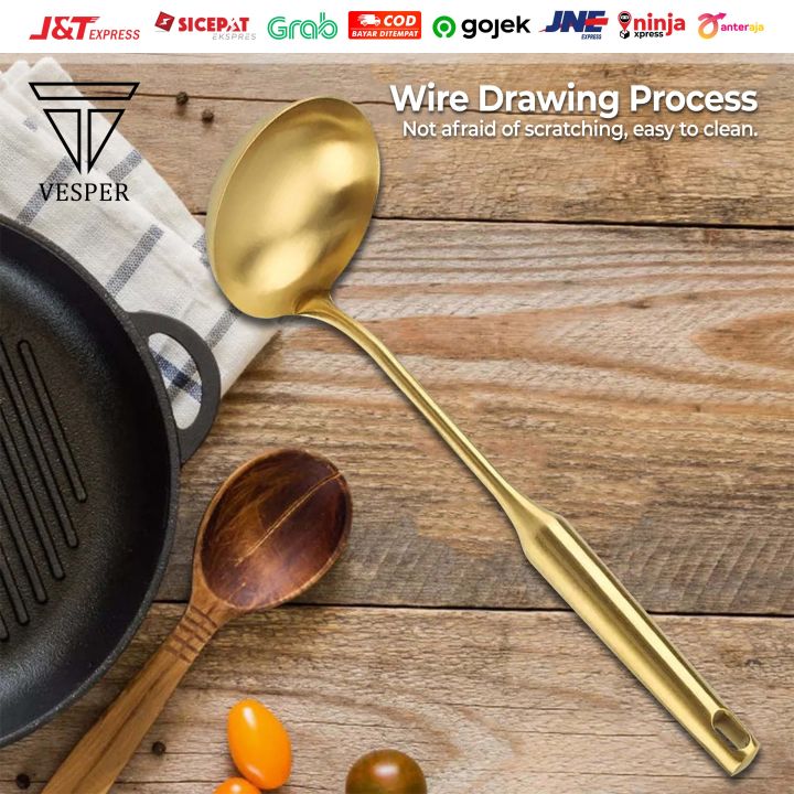 big ladle spatula cooking soup spoon / sendok sayur kuah sop besar ...