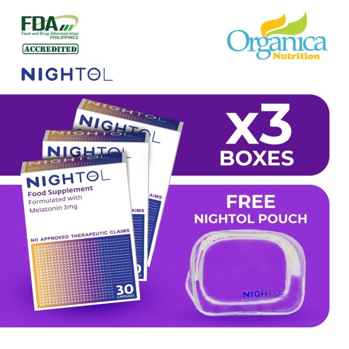 Hot Perfume Store 91 Nightol Melatonin Sleep-aid Supplement (3 boxes ...