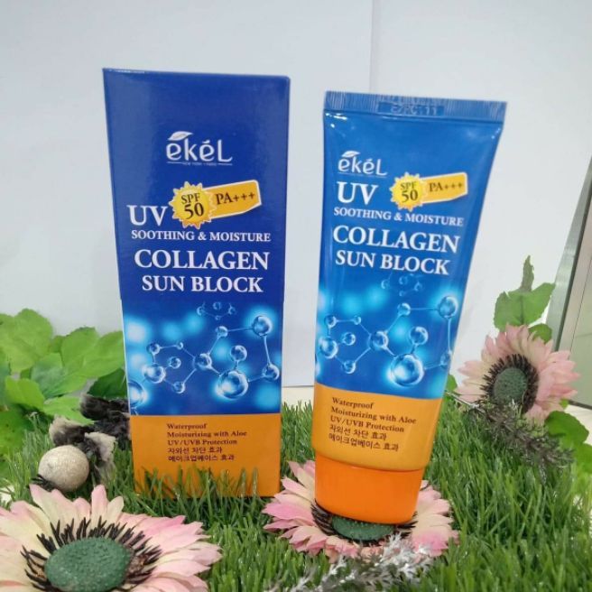 EKEL UV COLLAGEN SUN BLOCK SPF50++/PA+++ 70ml made in korea | Lazada PH
