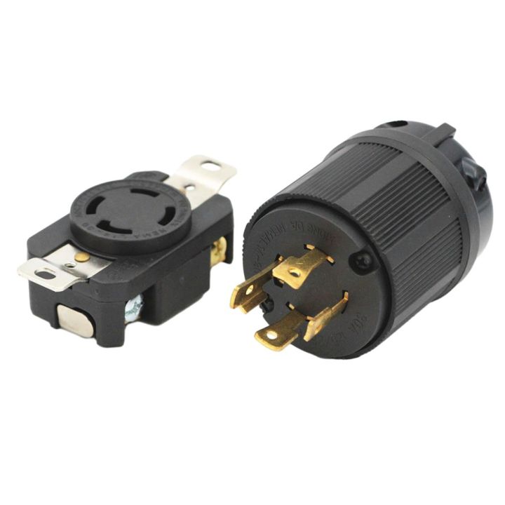 Unnicoco Heavy Duty NEMA L14 30P and L14 30R Locking Plugs and ...