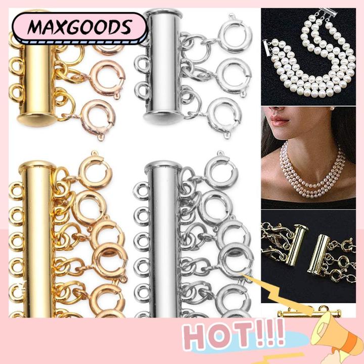 1pcs Slide Clasp Lock for Necklace Magnetic Tube Lock Connectors for ...