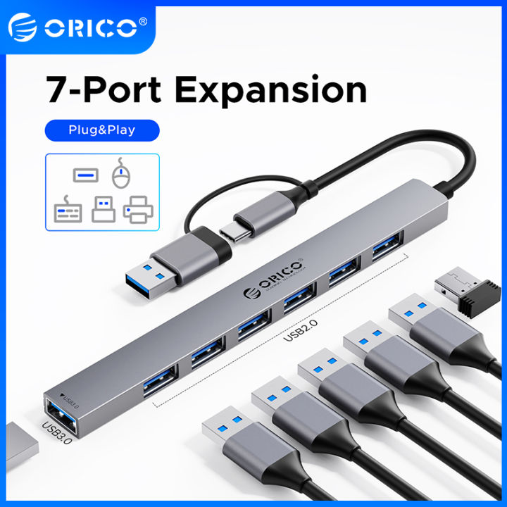 ORICO USB Hub Notebook Wireless USB Splitter 7-port Laptop Extender PC ...