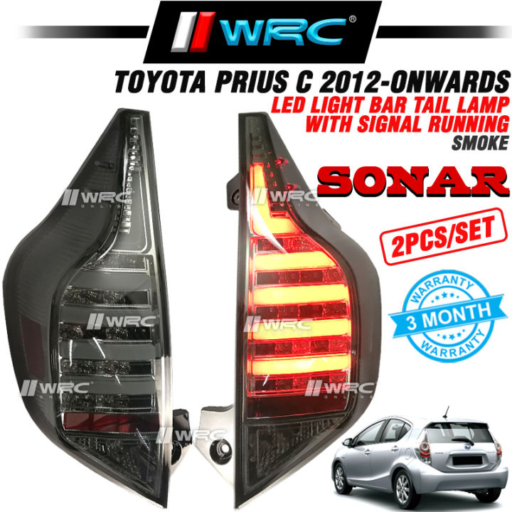 Sonar Toyota Prius C 2012 - Onwards Led Light Bar Tail Lamp With Signal ...