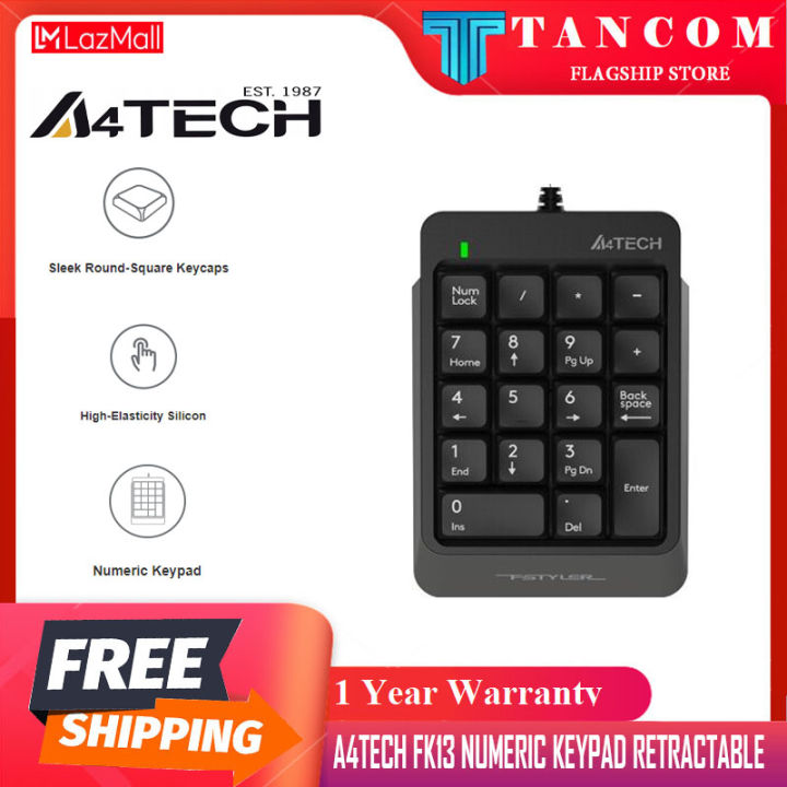 A4TECH F13 NUMERIC KEYPAD RETRACTABLE | Lazada PH