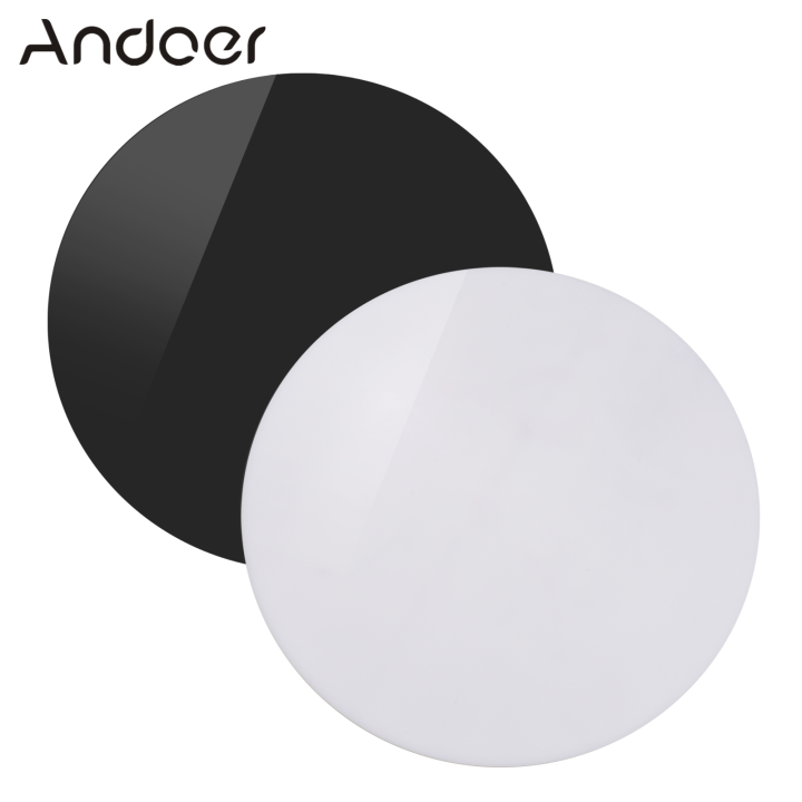 Andoer 2PCS 30X30cm Round Acrylic Sheet Reflection Board Photography ...