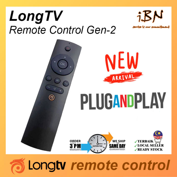 LongTV Remote Control Gen-2 (For LongTV use , Plug and Play only) | Lazada