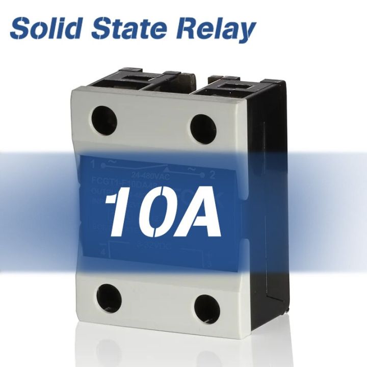 10A SSR 25A Solid State Relay 40A Output 3-32VDC 24-480VAC 220V Single Phase DC TO AC 40A Relay ...