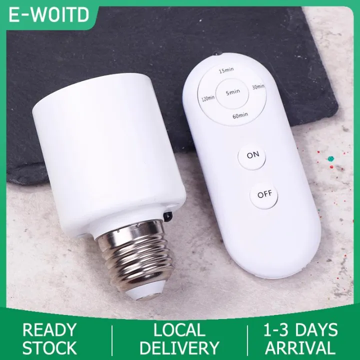 Y LifeStyle Wireless Remote Control E27 Light Socket Lamp Holder 8M ...