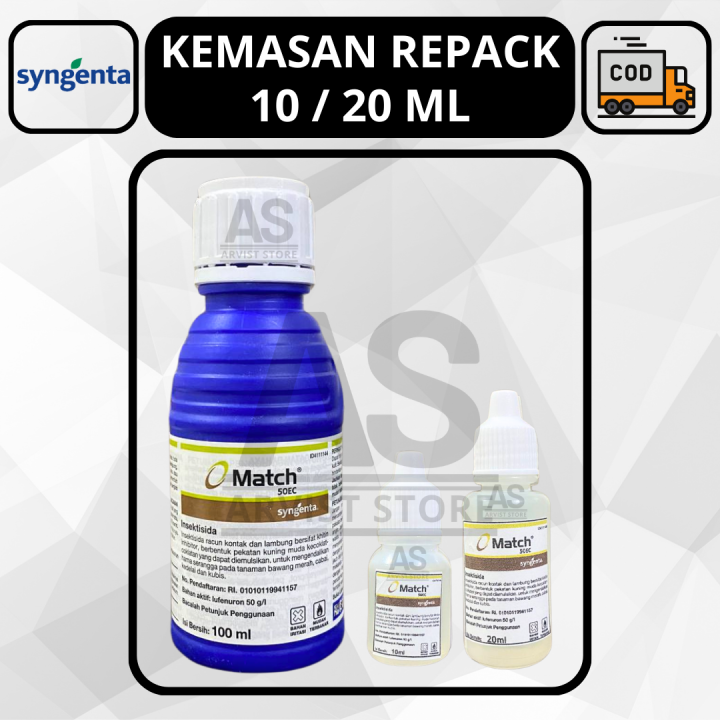 Insektisida MATCH 50 EC Pembasmi Ulat Grayak Kemasan Repack 10 / 20 ml ...