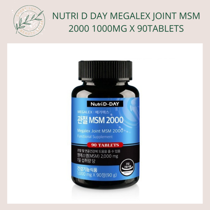 [Ready Stock] Nutri D Day Megalex Joint MSM 2000 1000mg x 90 Tablets ...