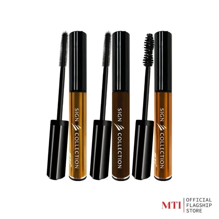 MTI Sign Collectionมาสคาร่าย้อมคิ้ว ปัดขนคิ้วให้เข้ารูป ใช้ง่าย กันน้ำ ขนาด 4 กรัม | Lazada.co.th