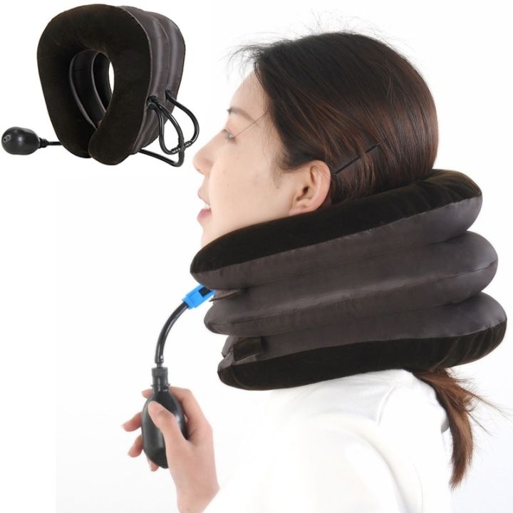 Cervical Neck Traction Device for Instant Neck Pain Relief - Inflatable & Adjustable Neck ...