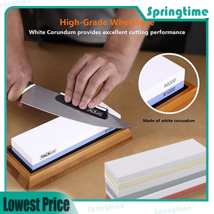 400/1000 Grit Whetstone Knife Sharpening Stone Waterstone Rubber Stone ...