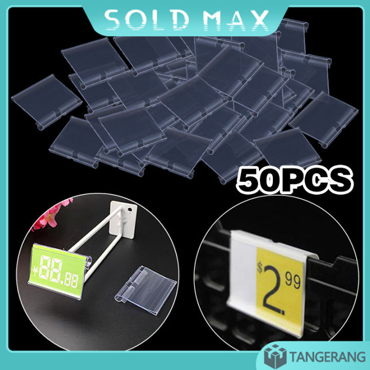 50 PCS Tempat Harga Rak Minimarket Label Harga Mika Label Harga PVC ...