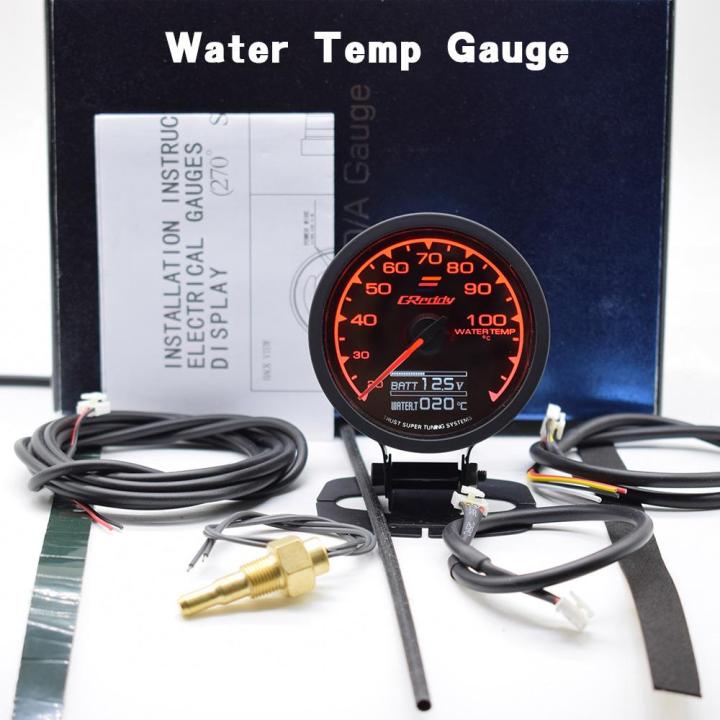 GREDDY Multi D/A LCD Digital Display Meter Water Temp Gauge 7 Colours 2 In1 Water Temperature ...