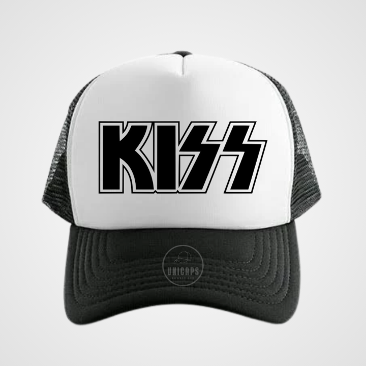 UNICAPS TOPI JARING TRUCKER PRIA SABLON BAND KISS LUAR NEGERI BAHAN ...