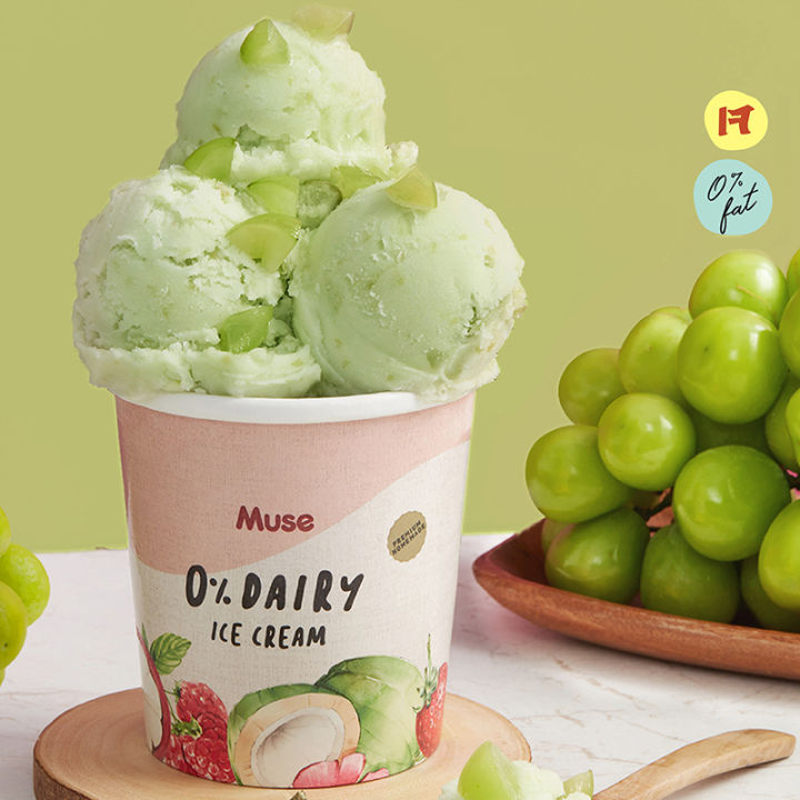 Muse Icecream - องุ่นไชน์มัสคัท Shine Muscat 16oz. | Lazada.co.th