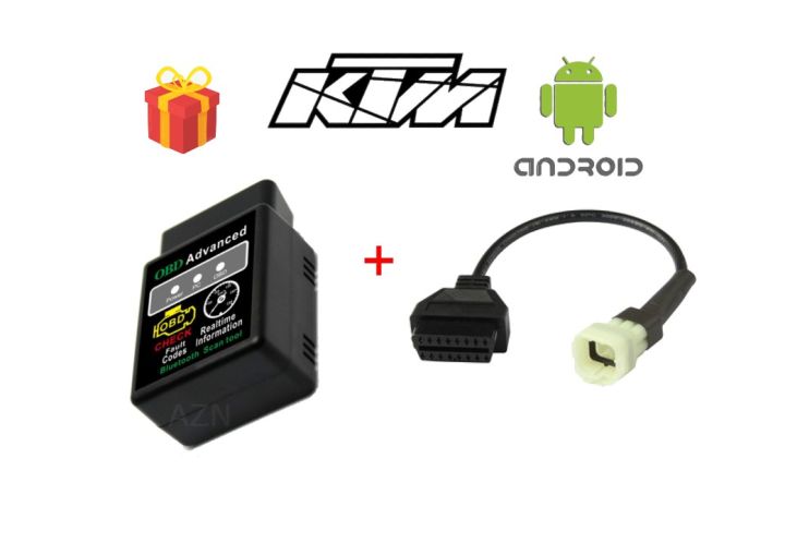 For KTM DUke RC Motorcycle Bluetooth Diagnostic Tool OBD Adapter ...