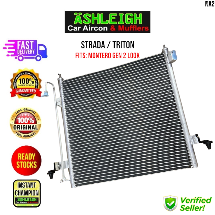 Mitsubishi Strada Condenser Car aircon parts quality laminated supplies ...