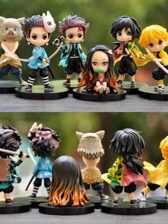 New Demon Slayer Blind Box Bag Kamado Tanjiro Figure Nezuko Doll My ...