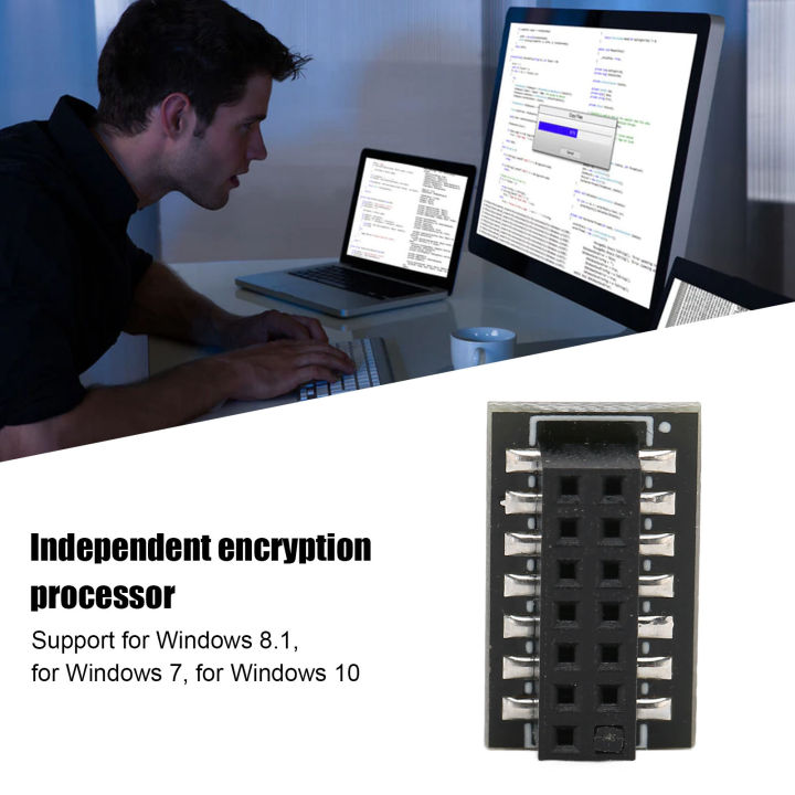 TPM 2.0 Encryption Security Module 14 Pin LPC Interface TPM 2.0 Security Module PCB for Computer ...