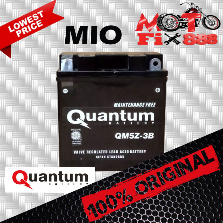 QUANTUM BATTERY QM5Z 3B 12N5 QTZ5S QTZ7S QTZ7V QTZ8V MIO WAVE XRM NMAX ...