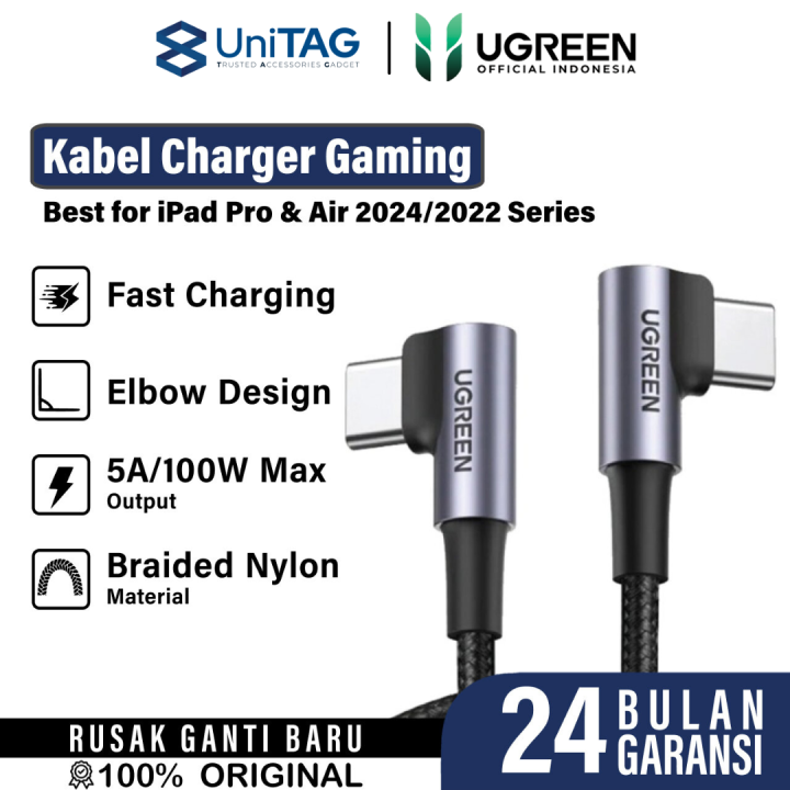 UGREEN Kabel Data Gaming Fast Charging iPhone iPad Charger Lightning MFi USB A Type C Cable ...